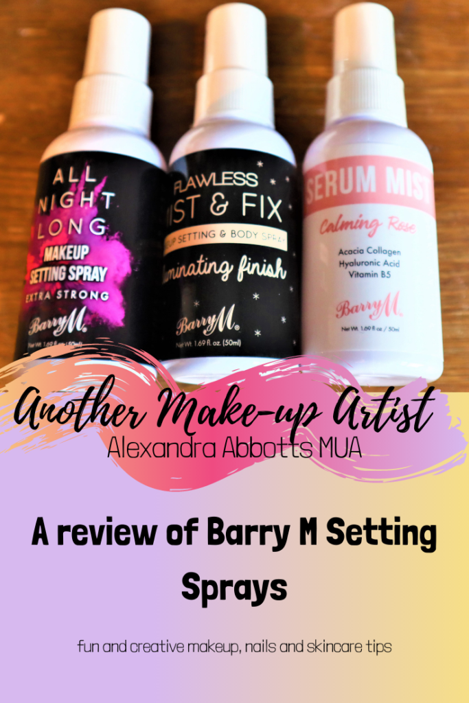 A review of Barry M Cosmetics Fixing and Setting Spray
